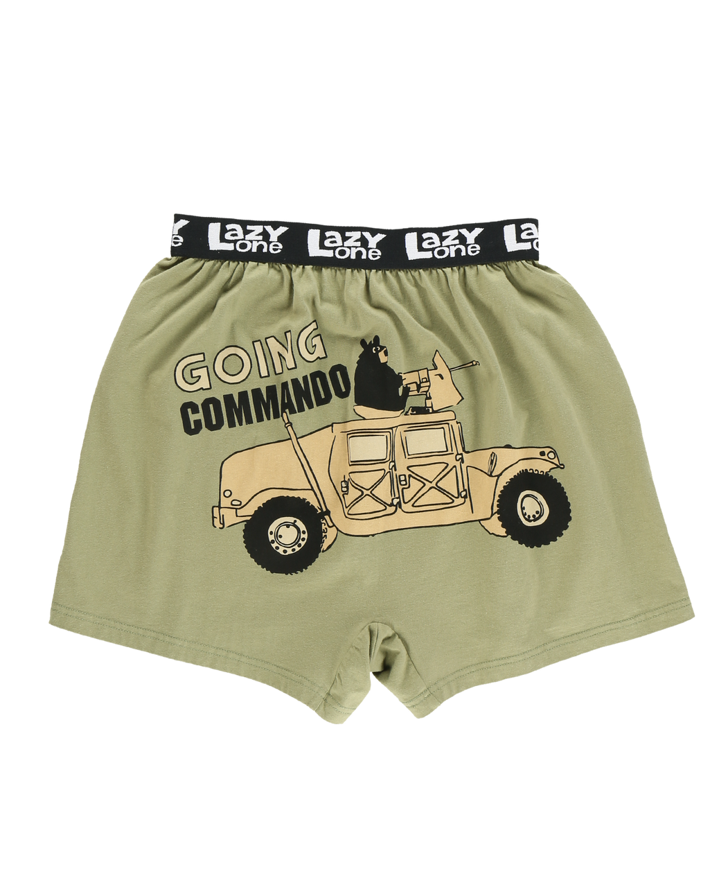 Going Commando Men's Funny Bear Boxer