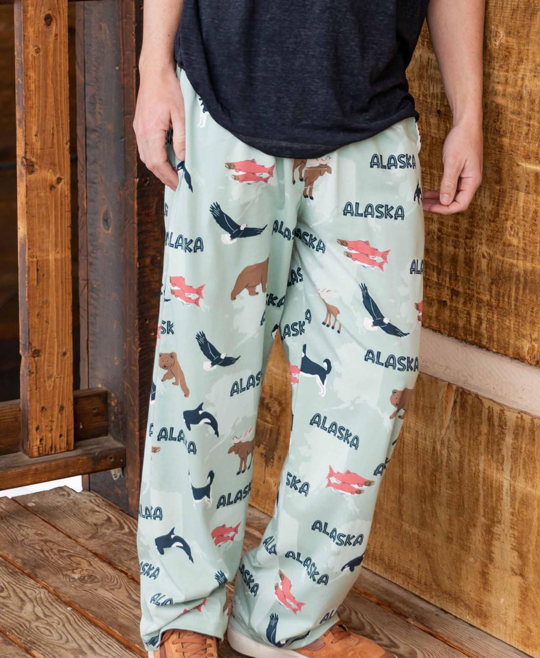 Alaska Wildlife Men's PJ Pants