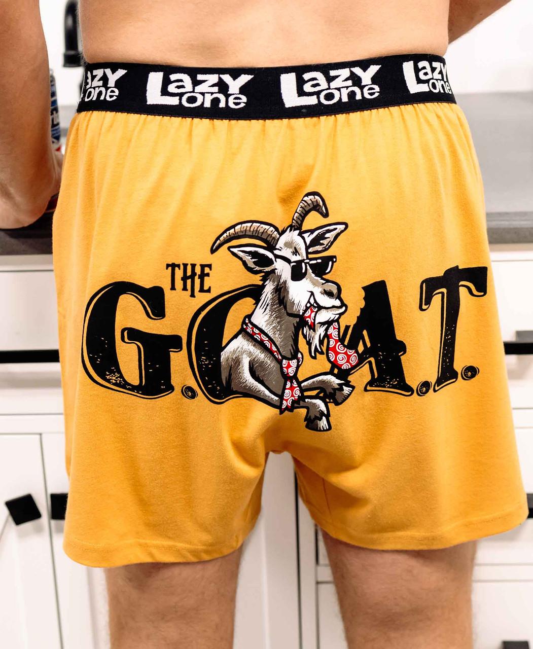 The G.O.A.T Men's Funny Yellow Boxer