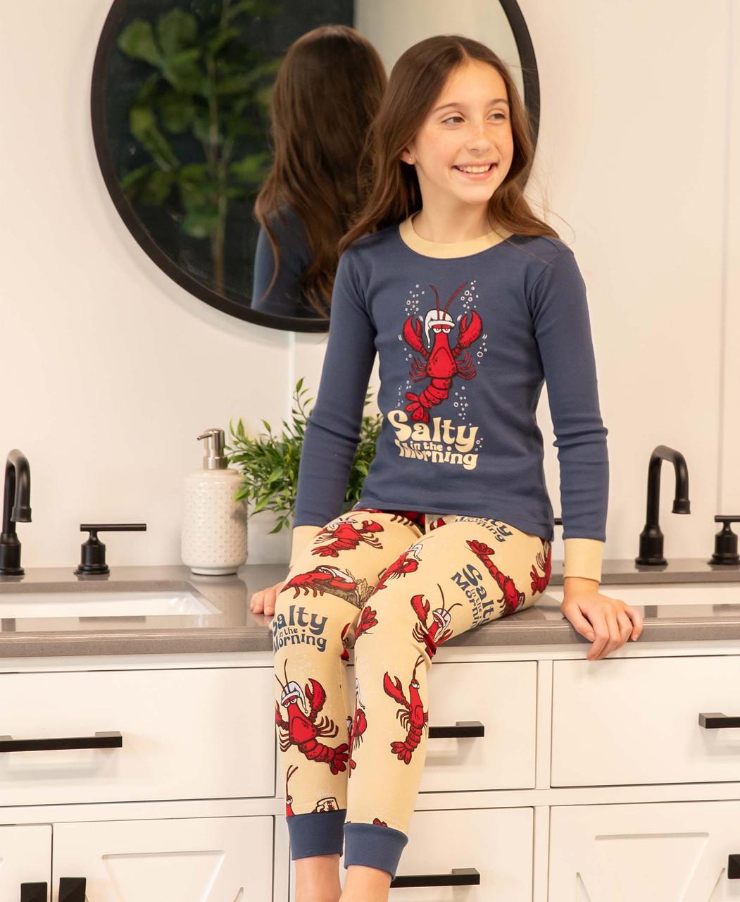 Salty in the Morning Kid's Long Sleeve PJ's