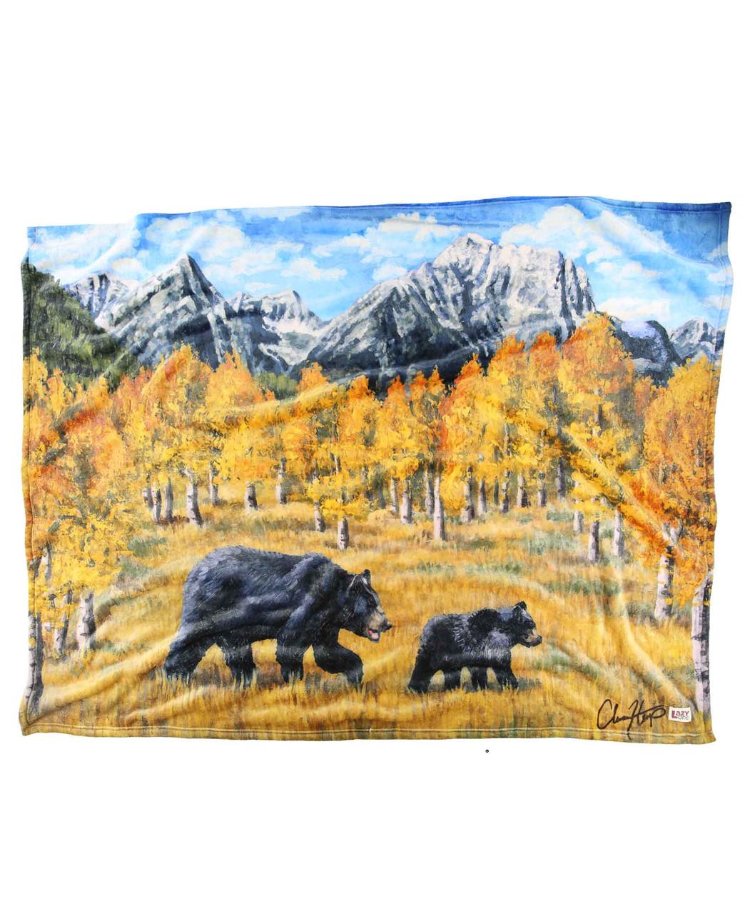 Bear Artisan Throw Blanket | LazyOne