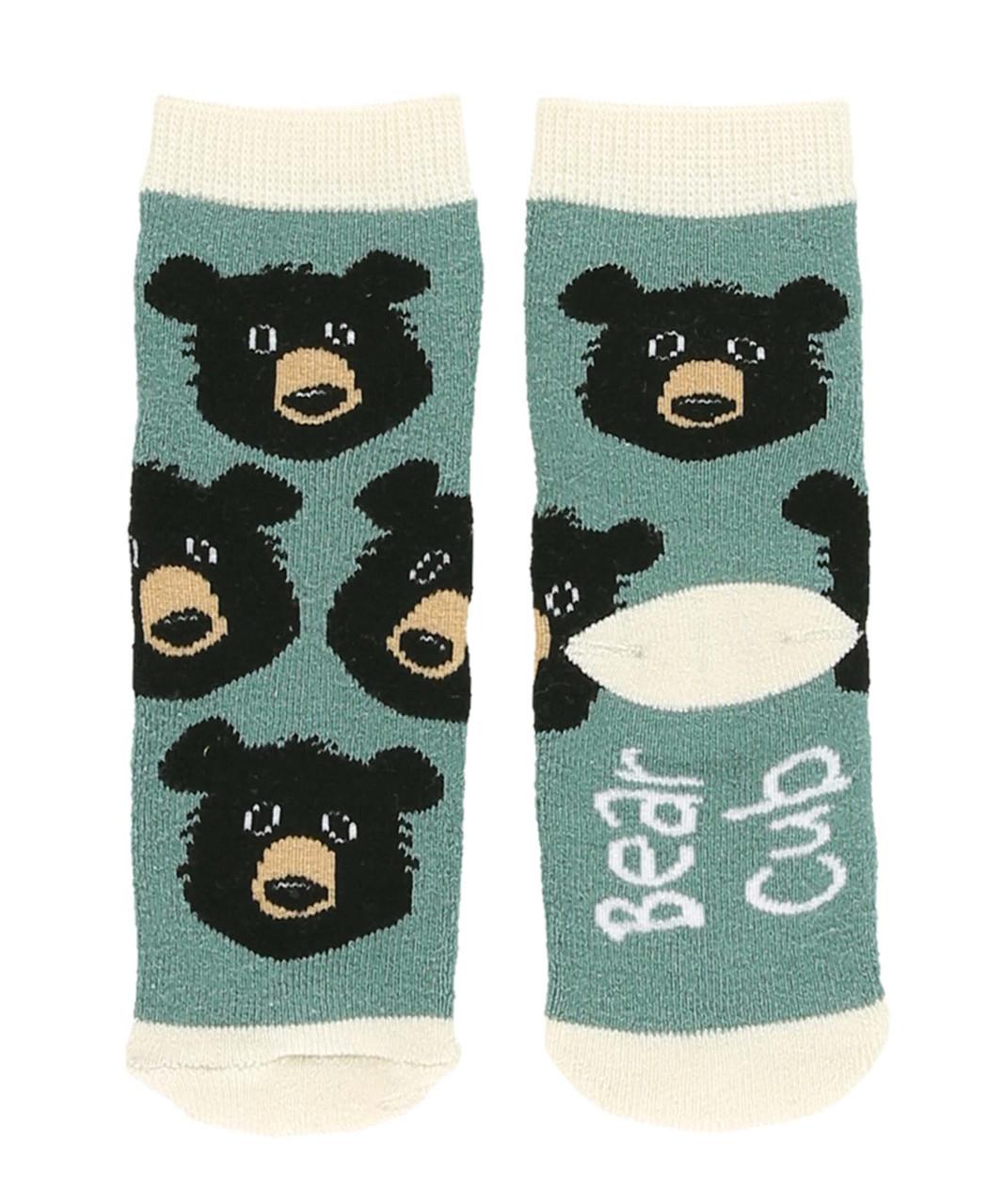 Bear Cub Blue Infant Socks