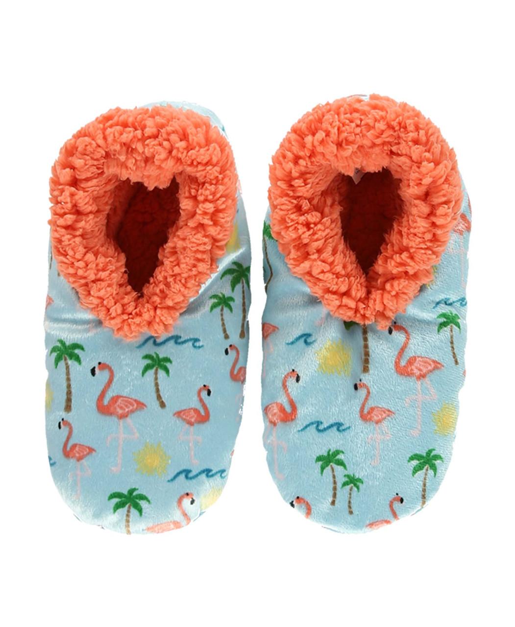 Flamingo Fuzzy Feet Slipper