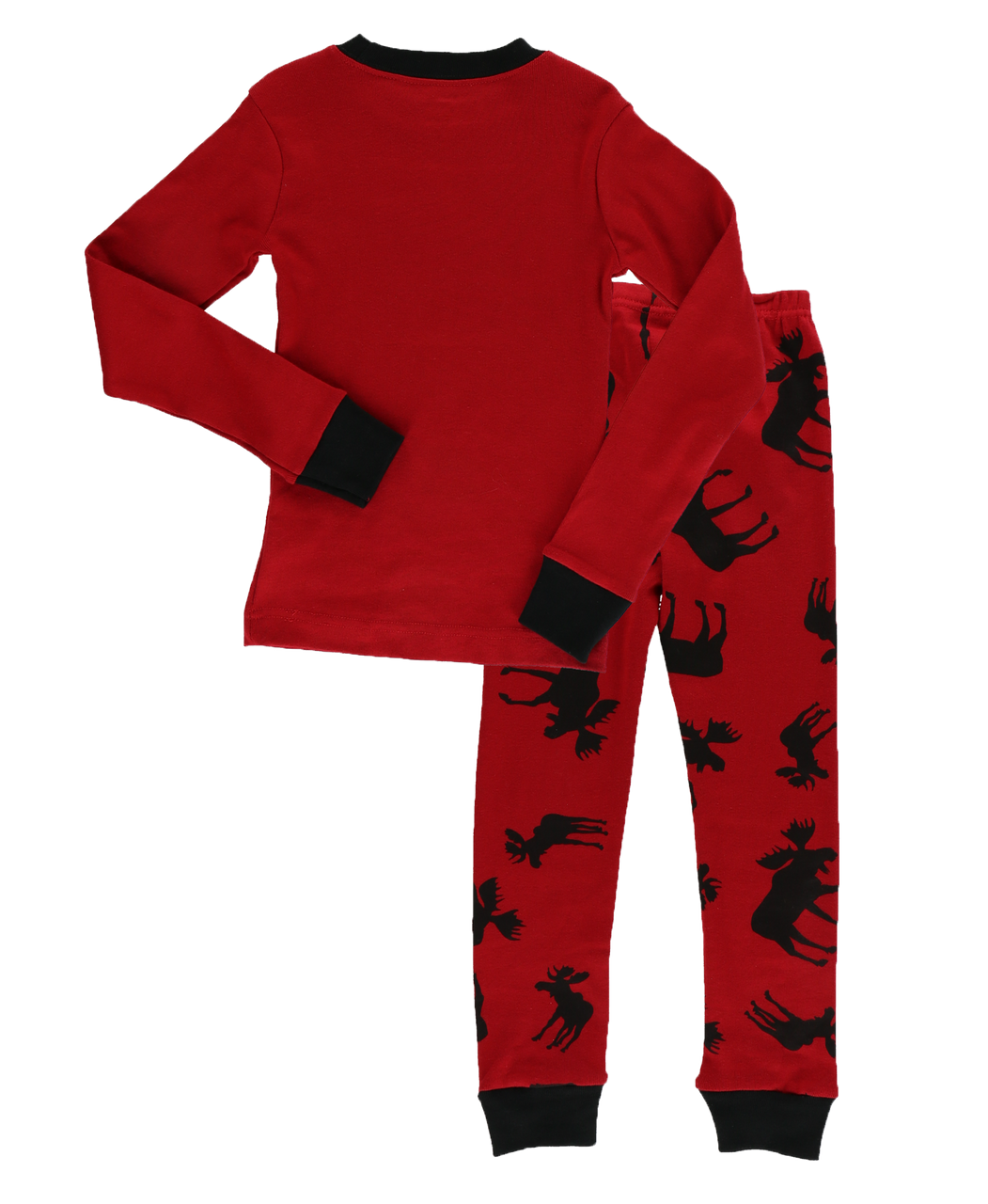 Red Classic Moose Kid PJ Set | LazyOne