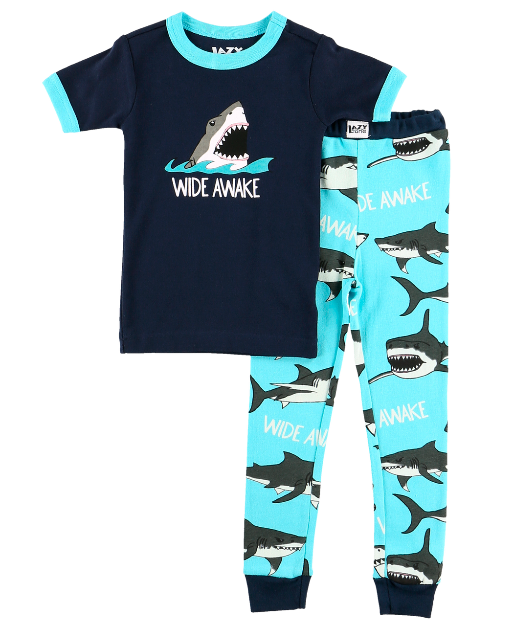Wide Awake Shark Kid PJ Set | LazyOne