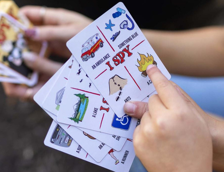 How to Play Our I Spy Travel Card Game - Lazy One