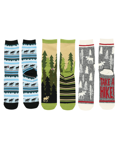 Outdoor Moose Sock 3 Pack