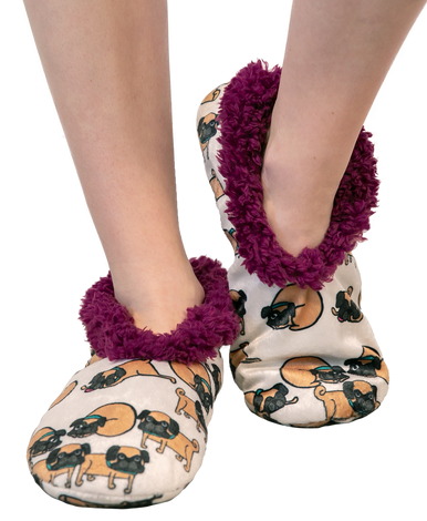 Snug as a Pug Fuzzy Feet - Lazy One