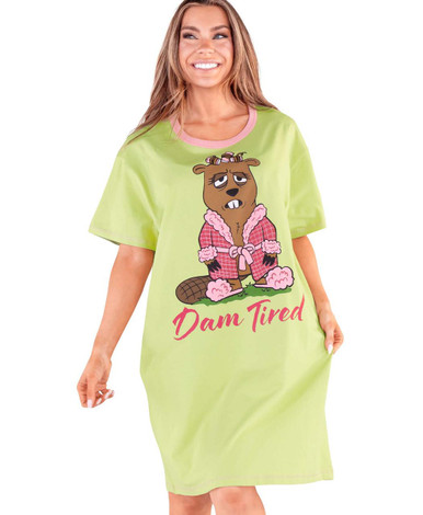 Dam Tired Beaver Nightshirt | LazyOne
