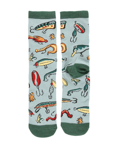 Fishing Lure Crew Sock | LazyOne