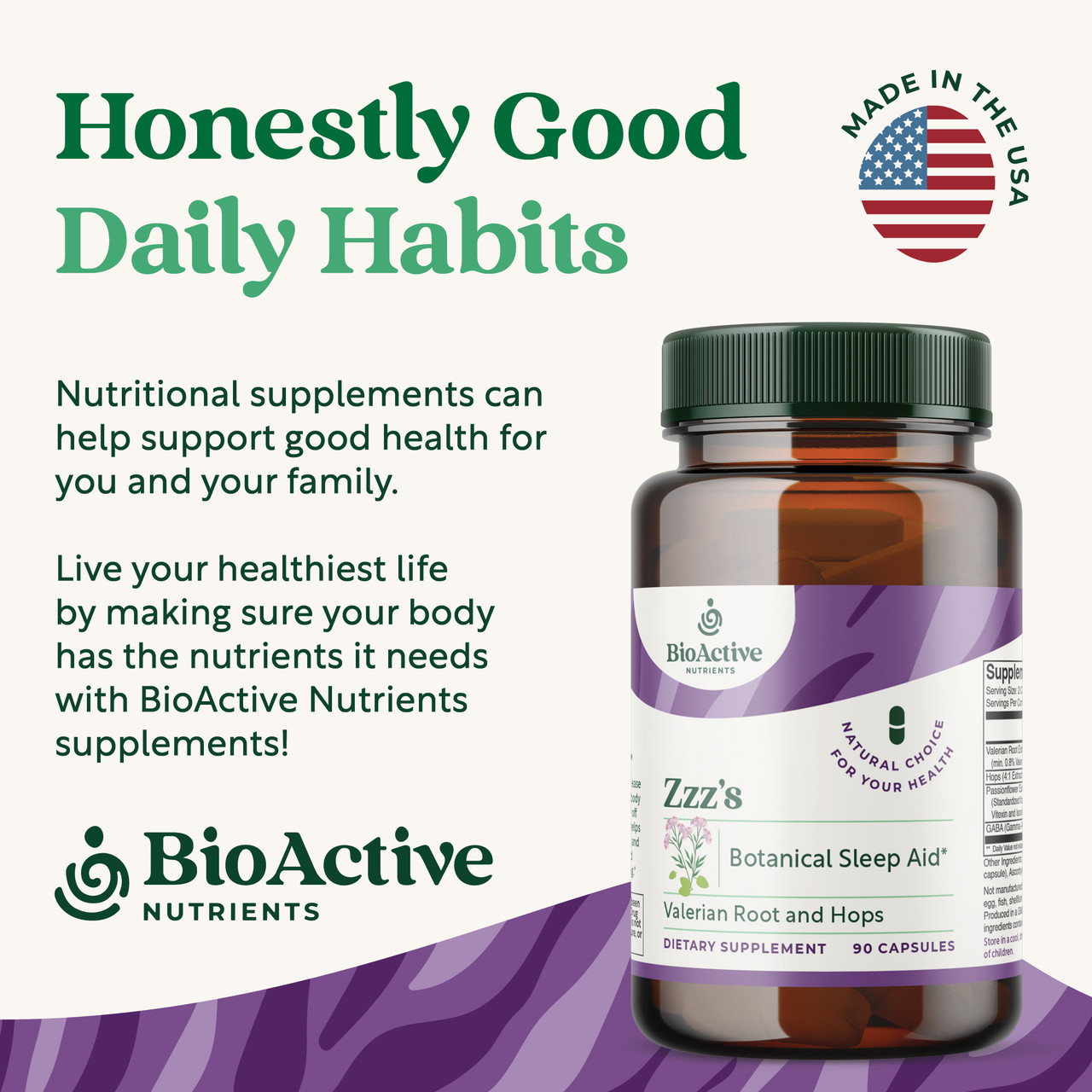 Zzz's Natural Sleep Aid - BioActive Nutrients