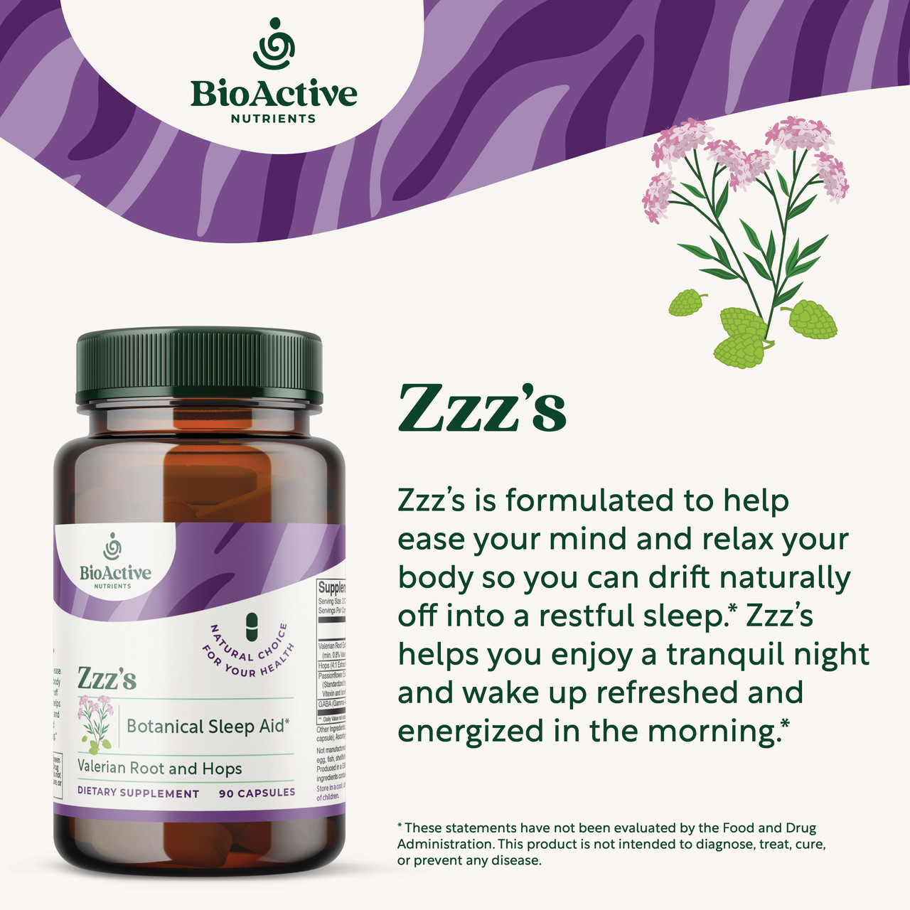 Zzz's Natural Sleep Aid - BioActive Nutrients
