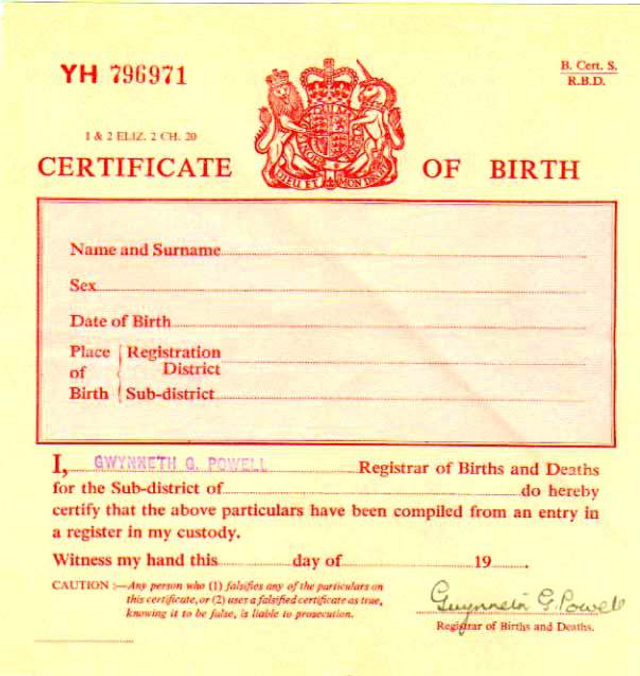 Abridged Birth Certificate abridged-birth-certificate