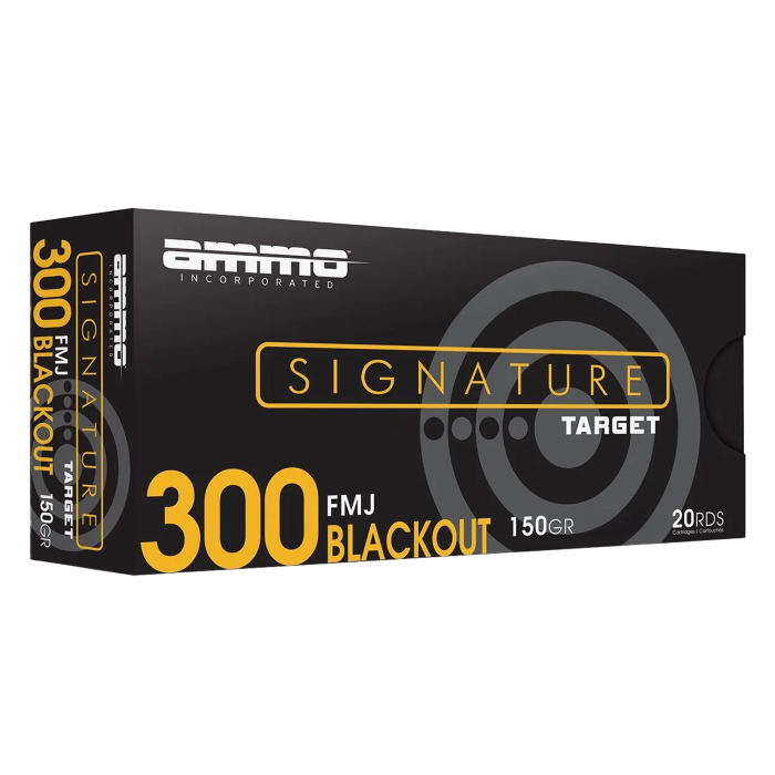 Ammo Inc Signature Target .300 BLK Ammo 150gr FMJ