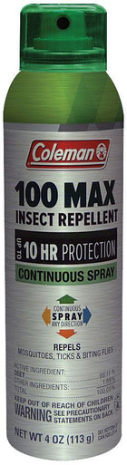 Coleman Insect Repellant 100% DEET 4oz