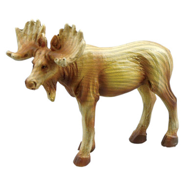 Lipco Woodgrain Look Moose Figurine