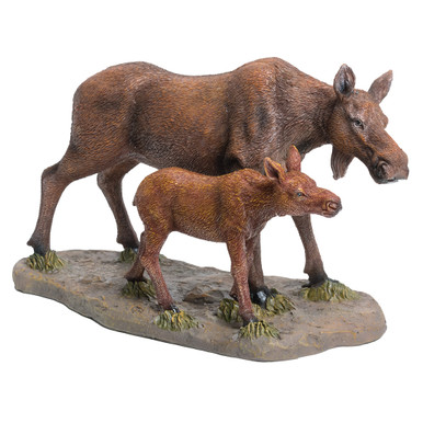 Lipco Moose With Calf Figurine
