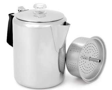GSI Outdoors Glacier Stainless Coffee Percolator