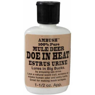 Ambush Mule Deer Doe In Heat Estrus Urine 1.5oz