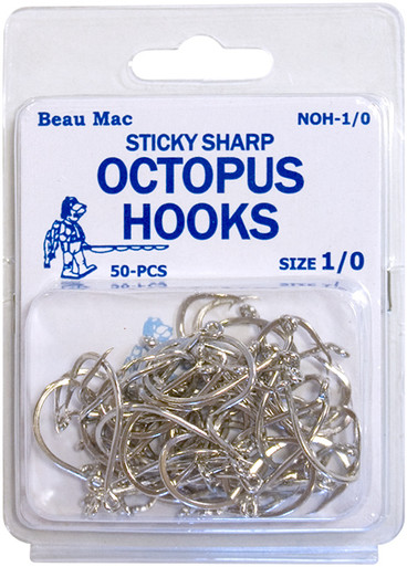 Beau Mac Nickel Sticky Sharp Octopus Hooks