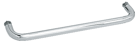 Chrome 12" BM Series Single-Sided Towel Bar Without Metal Washers, BMNW12CH