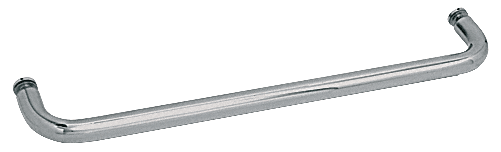 Chrome 12" BM Series Single-Sided Towel Bar Without Metal Washers, BMNW12CH