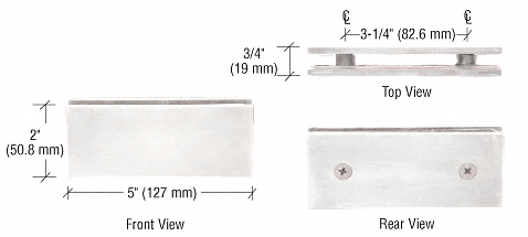 Shower Glass Clamps, Fittings and Fixings
