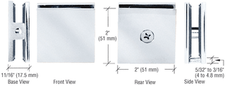Shower Glass Clamps, Fittings and Fixings