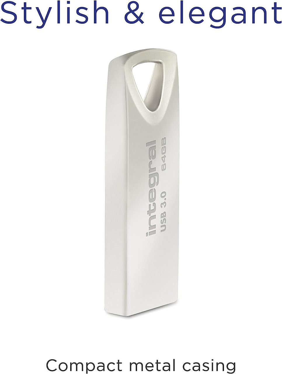 Integral 64GB Metal Arc USB 3.0 Flash Drive - Flashmemo B2B Online Store