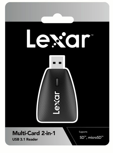 Lexar 2-in-1 Multi card reader for SD and MicroSD cards USB3.1 ...