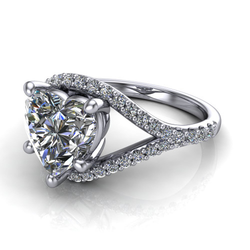 Clementine - Heart - Wedding Bands