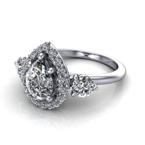 Carol - Pear - Wedding Bands