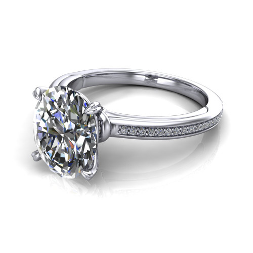 Kimberly Oval Wedding Ring Chicago | Radiant Solitaire Ring