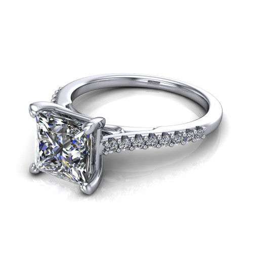 Elegant Bow Solitaire | Milani | Wedding Bands & Co