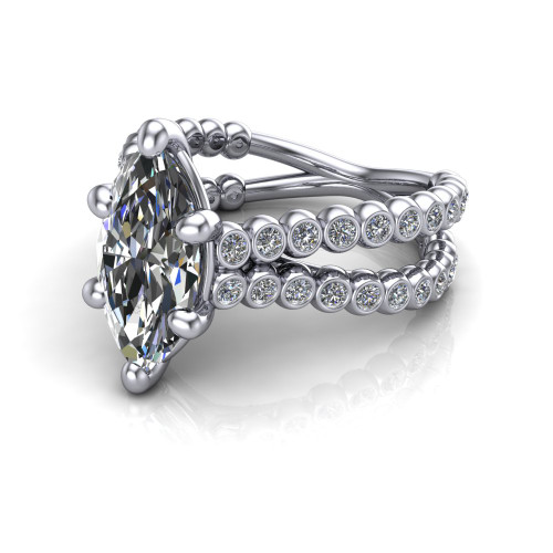 Whimsical Grace Pavé | Magnolia | Wedding bands & Co