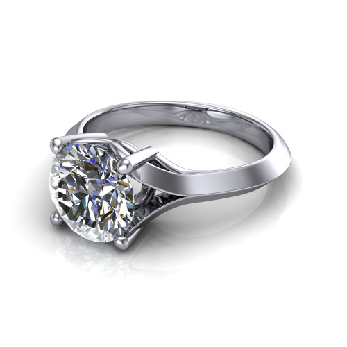 Graceful Solitaire Ring | Joanna | Wedding Bands & Co