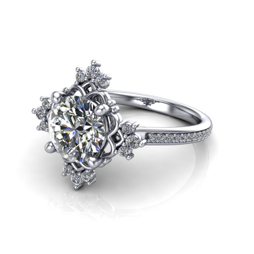 Floral Diamond Engagement Ring | Jayla | Wedding Bands & Co
