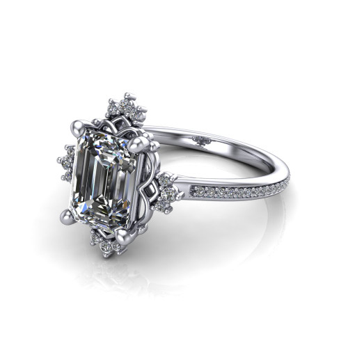 Floral Diamond Engagement Ring | Jayla | Wedding Bands & Co