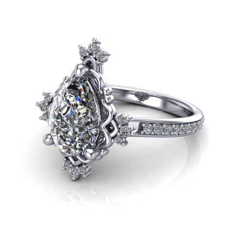 Floral Diamond Engagement Ring | Jayla | Wedding Bands & Co