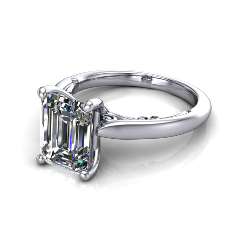 Diamond Engagement Ring with Classic Design | Lune | Wedding Bands & Co.