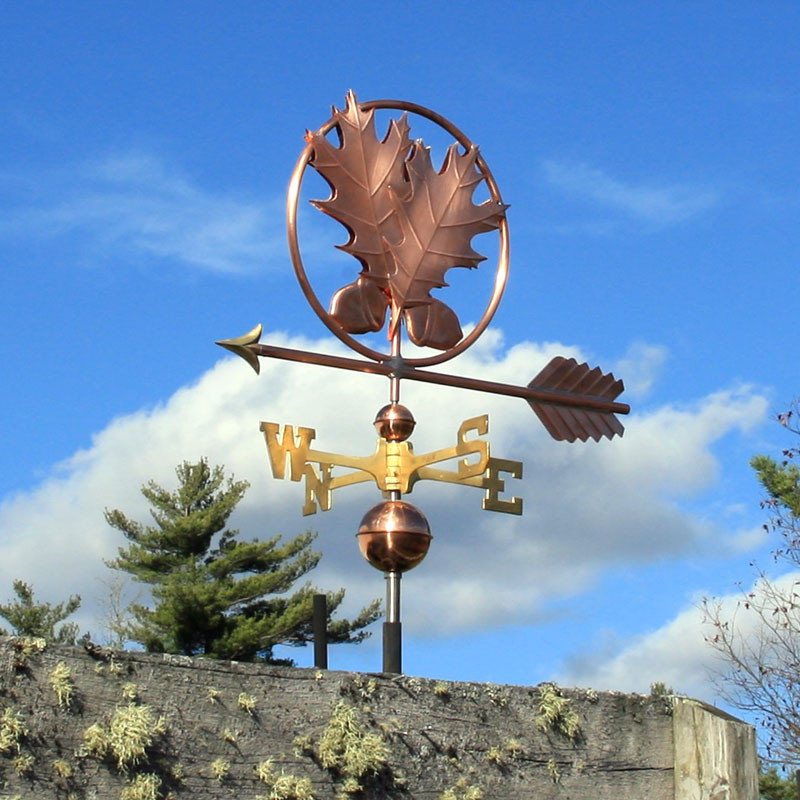 Oak Leaves Weathervane - Made in USA
