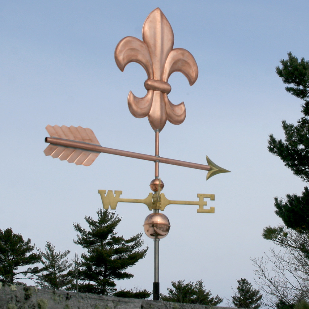 Fleur de lis Weathervane - Handmade in USA