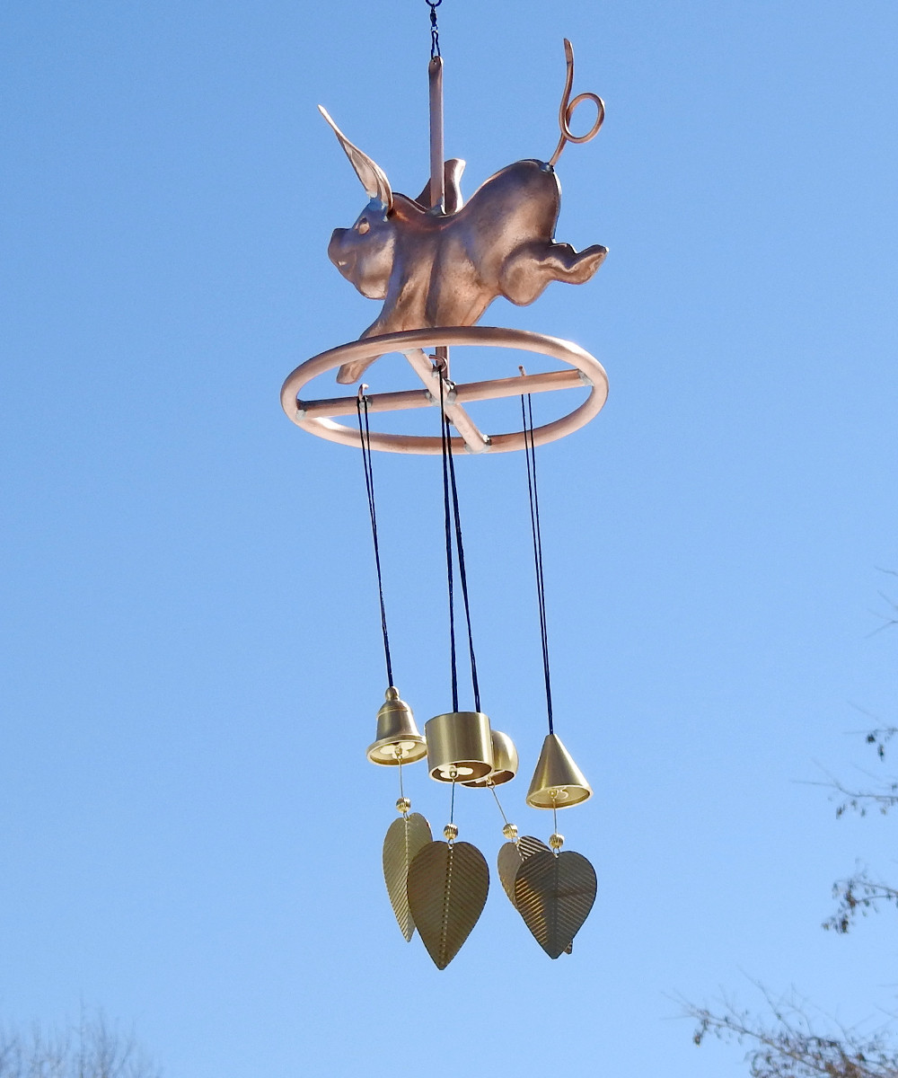Pig Wind Chimes - Made in USA