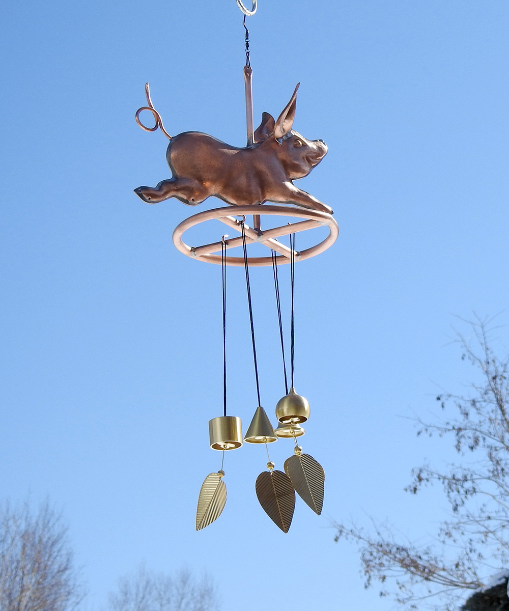Pig Wind Chimes - Made in USA