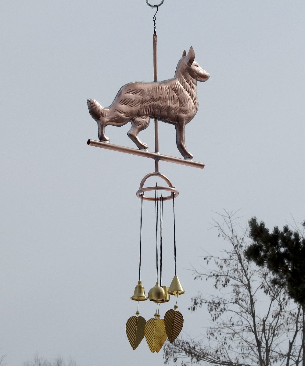 German Shepherd Wind Chime - Made in USA