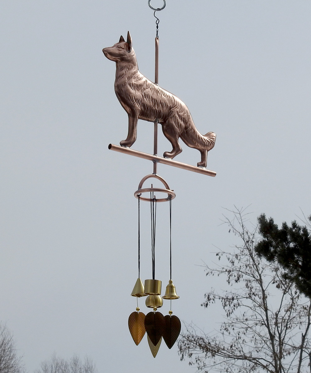 German Shepherd Wind Chime - Made in USA