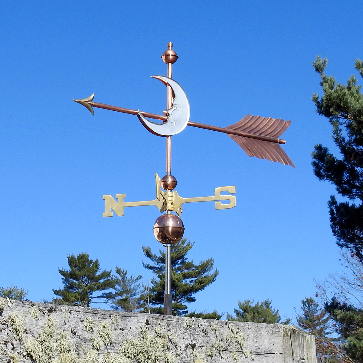 Moon Weathervane - Made in USA
