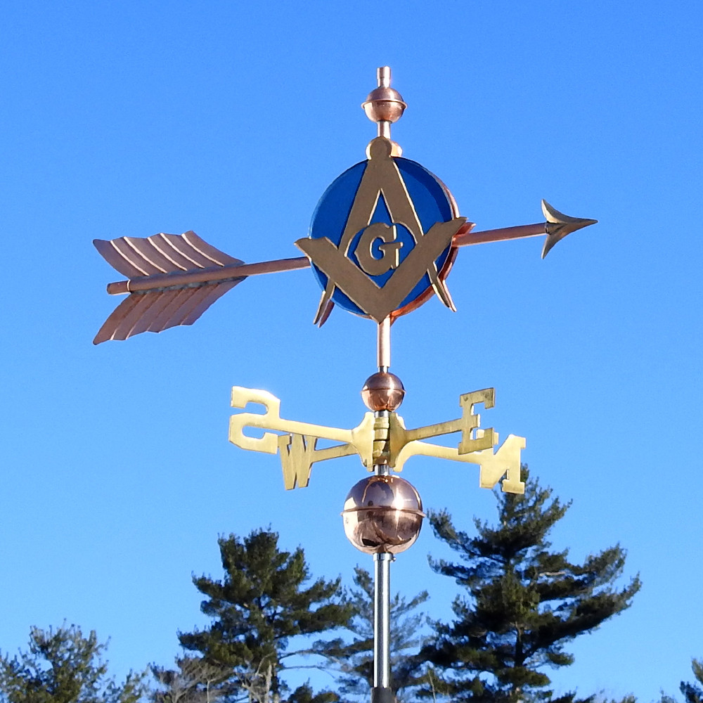 Masonic Weathervane - Made in USA
