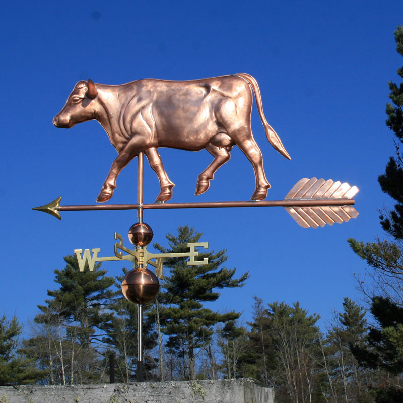 Grand Cow Weathervane - Made in USA - Weathervanes