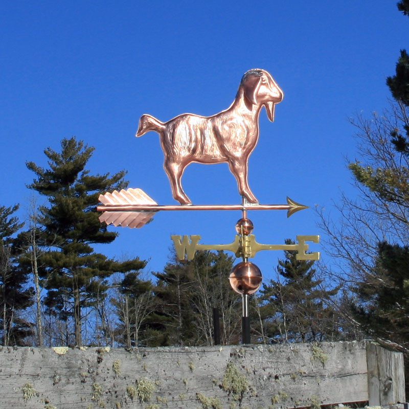 Nubian Goat Weathervane - Made in USA